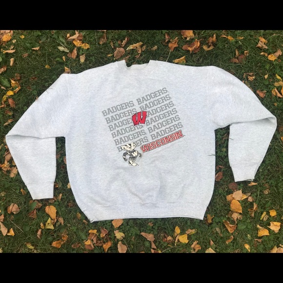 Sweaters | Wisconsin Badgers Embroidered Logo Sweater | Poshmark